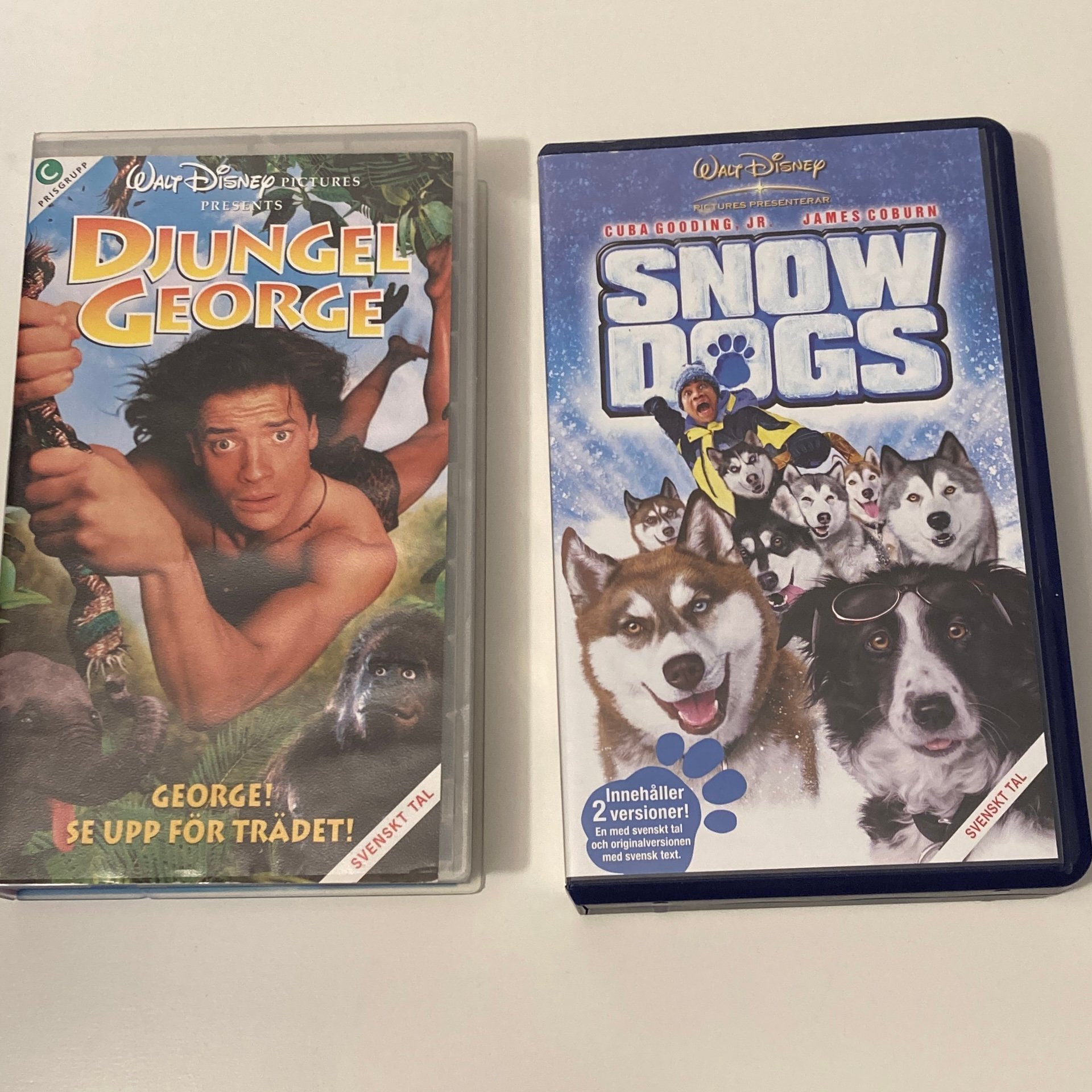 Disney VHS - Djungel George & Snow Dogs | Köp på Tradera (689353426)