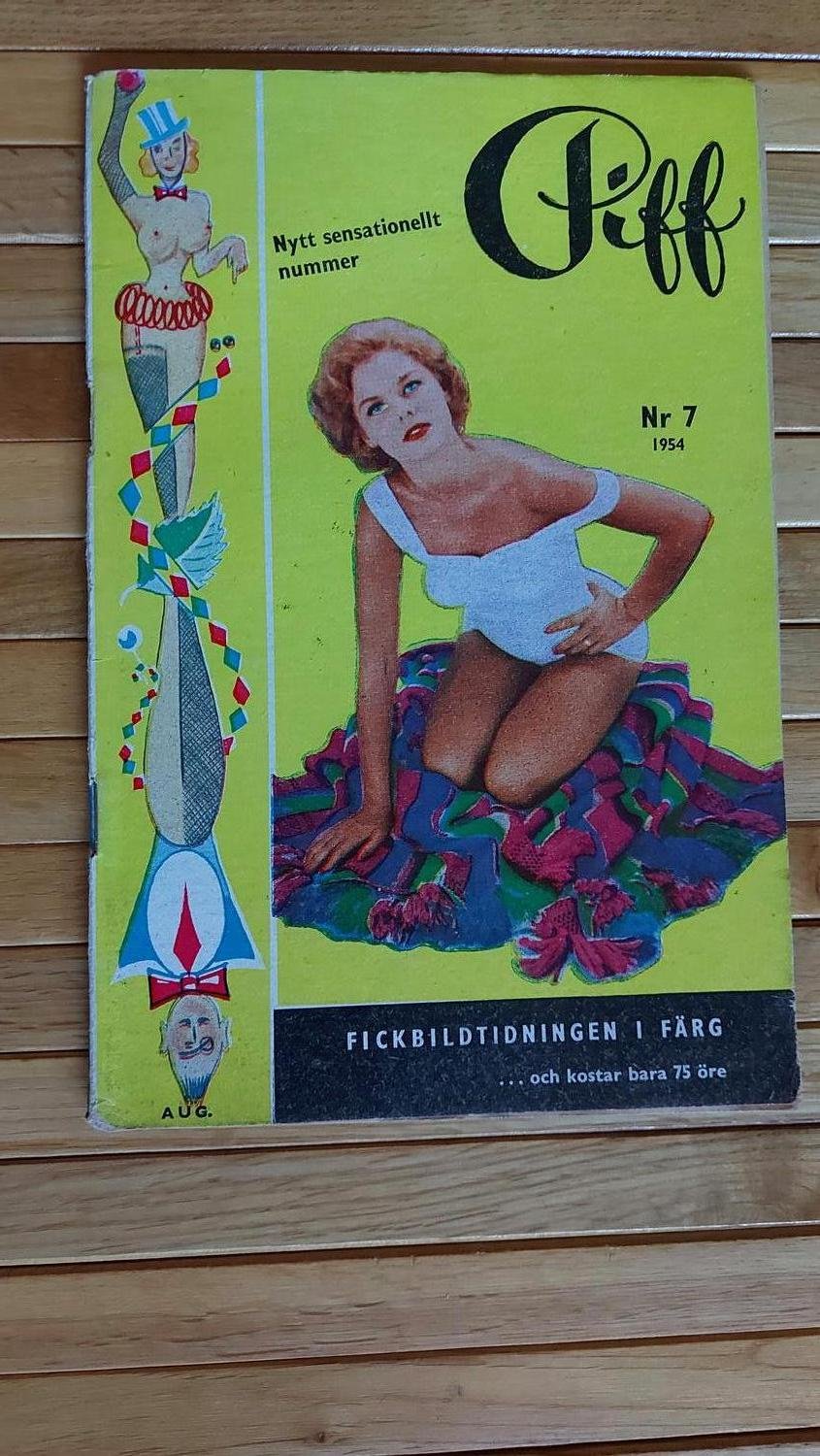 Piff 1954 Nr 7 Nostalgi Ekivokt Vintage Erotik Retro 50 Tal Pinuppa