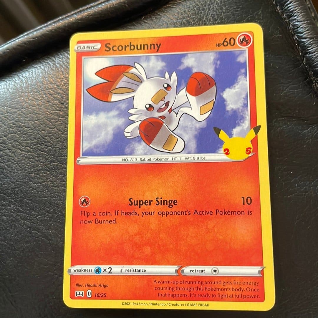 Se produkter som liknar Scorbunny Pokémonkort HP60. 1.. på Tradera ...