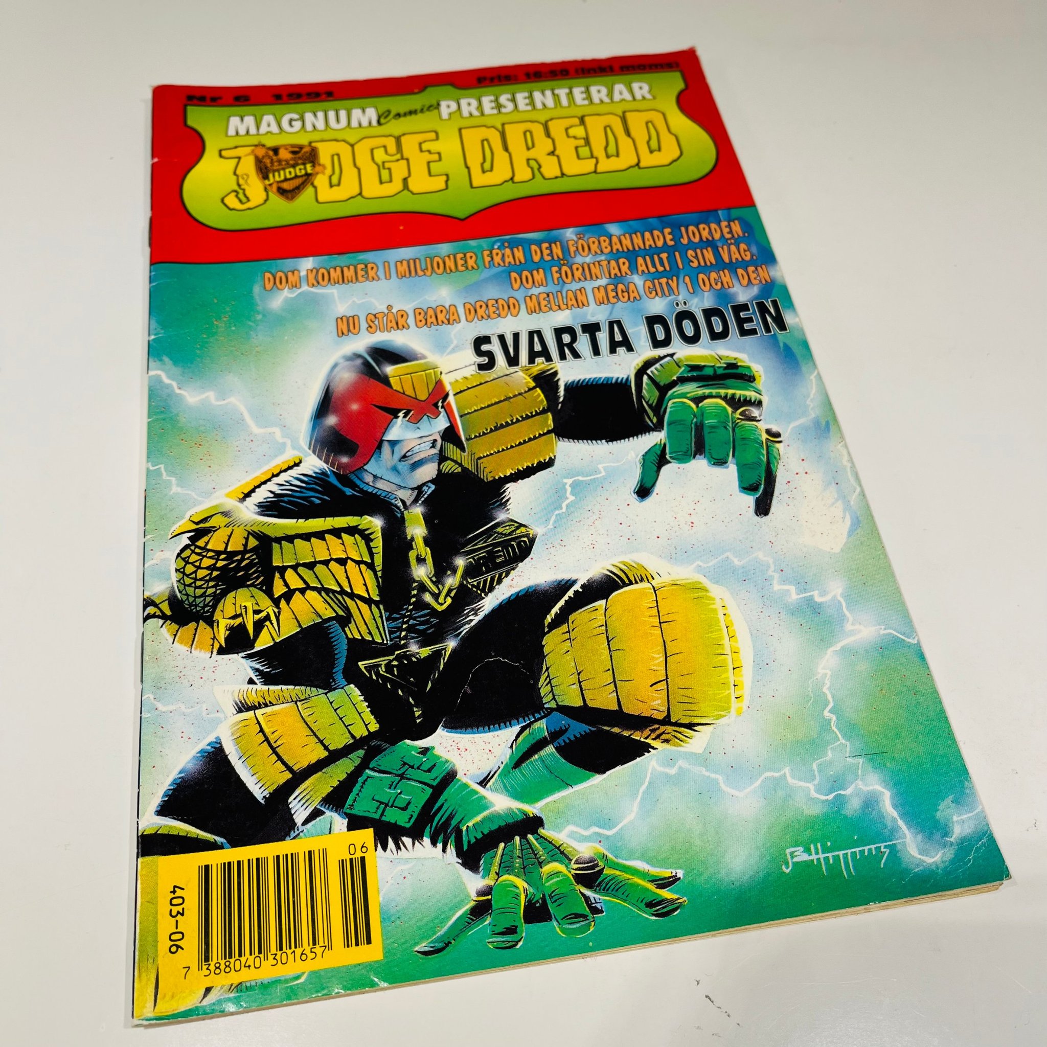 Magnum Comic Presenterar Judge Dredd Nr.6 1991 .. | Köp på Tradera ...