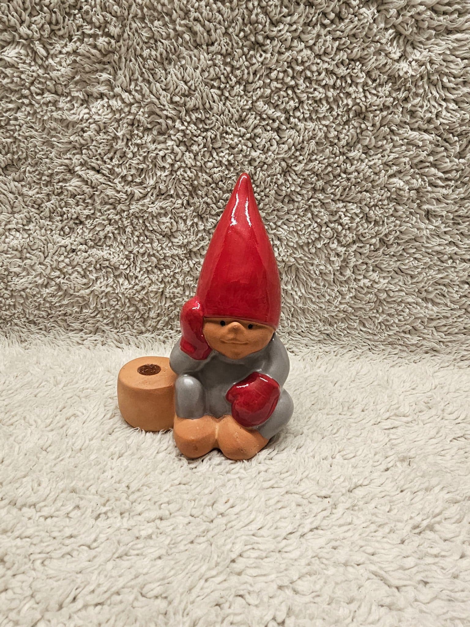 Lisa Larson Design Tomte med Ljusstake | Köp på Tradera (702885717)