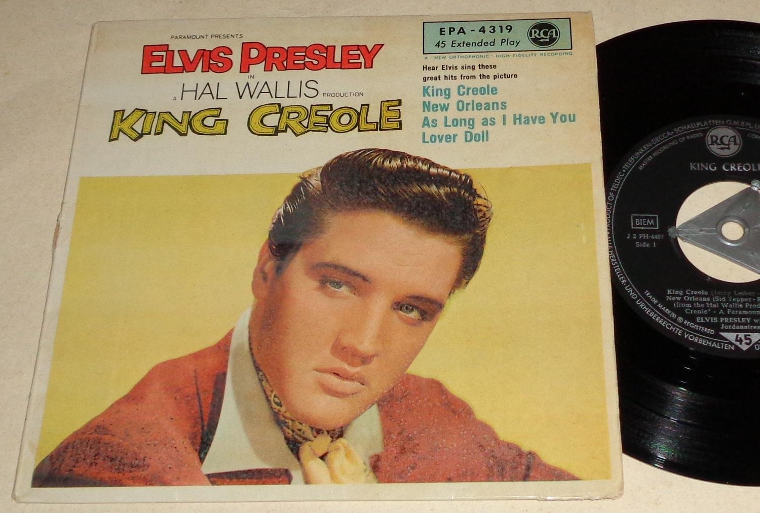 Elvis Presley Ep Ps King Creole 407399730 ᐈ Gntallis På Tradera