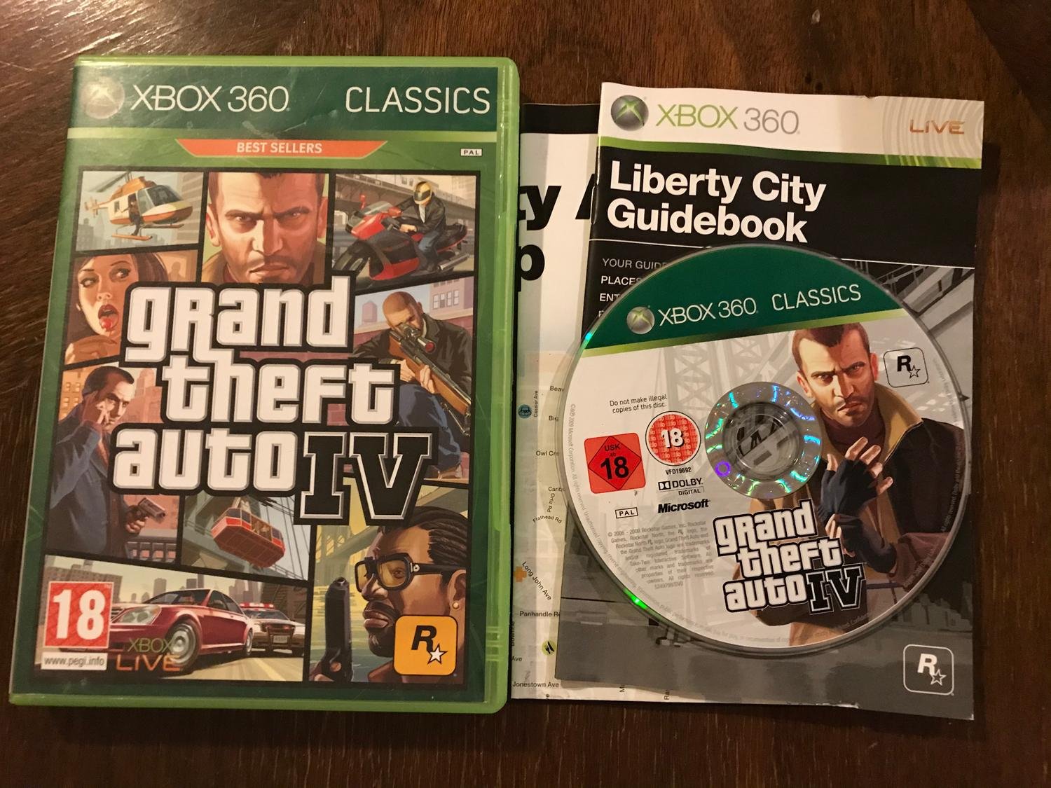 Grand Theft Auto 4 IV GTA xbox 360 (408034681) ᐈ gidloftrading på Tradera