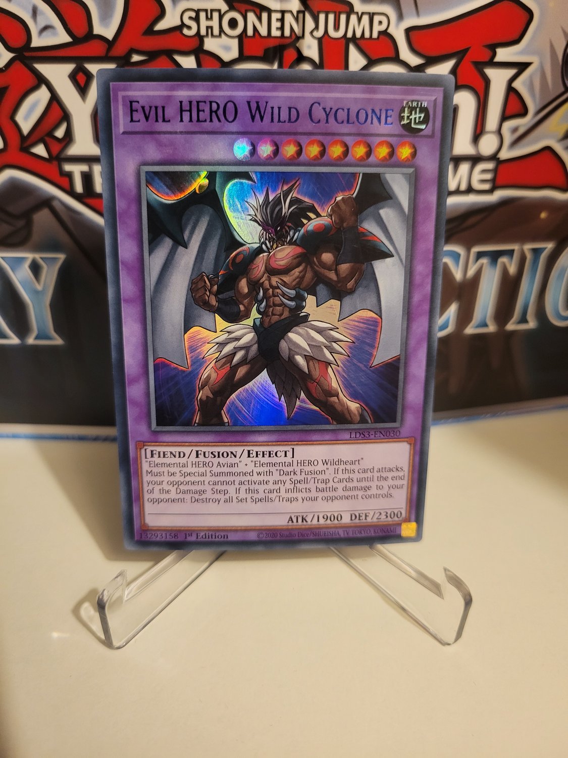 Yu-Gi-Oh Evil Hero Wild Cyclone Ultra Rare Blue | Köp på Tradera ...