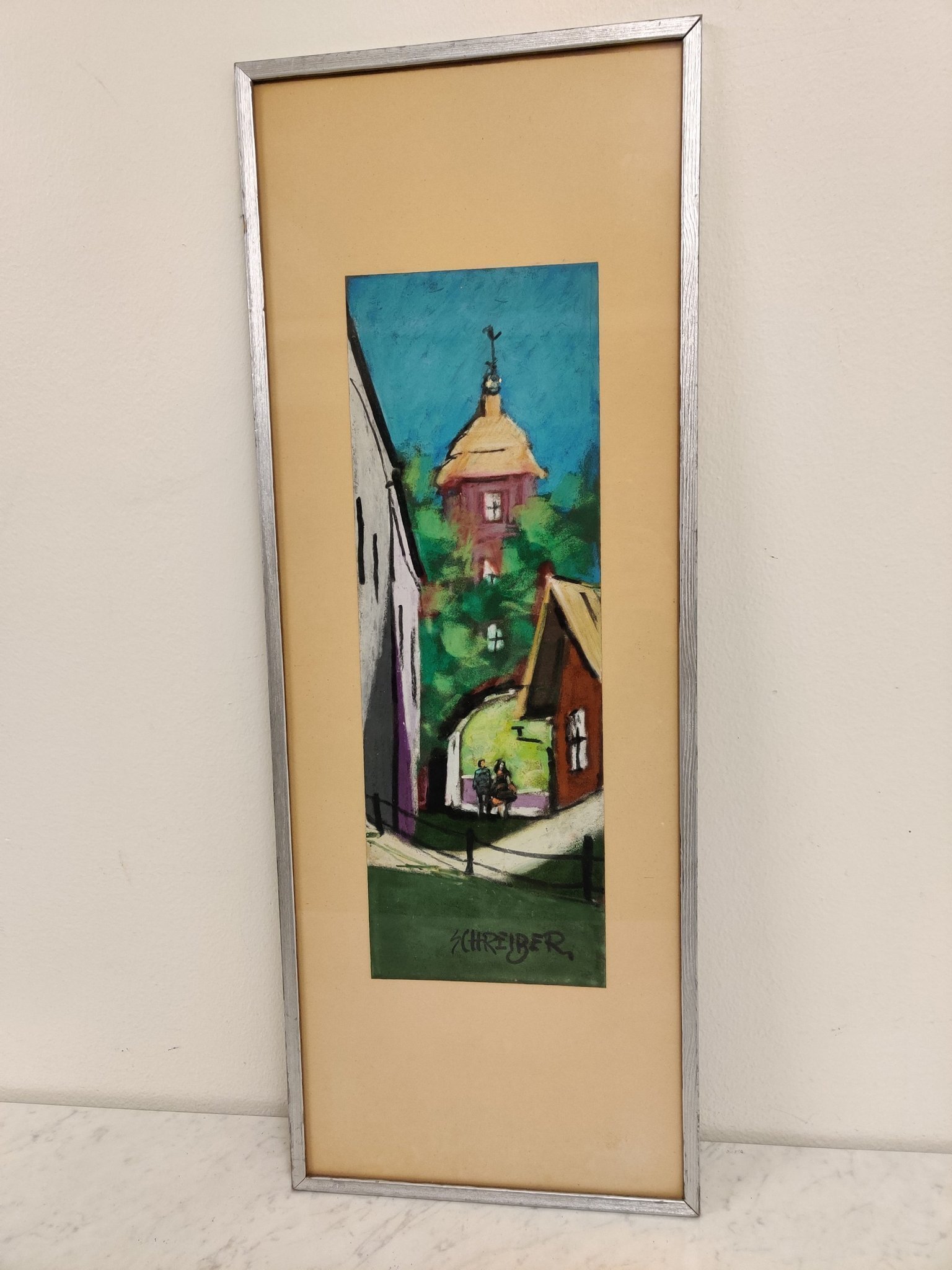 Se produkter som liknar Schreiber, fin tavla med stad.. på Tradera ...