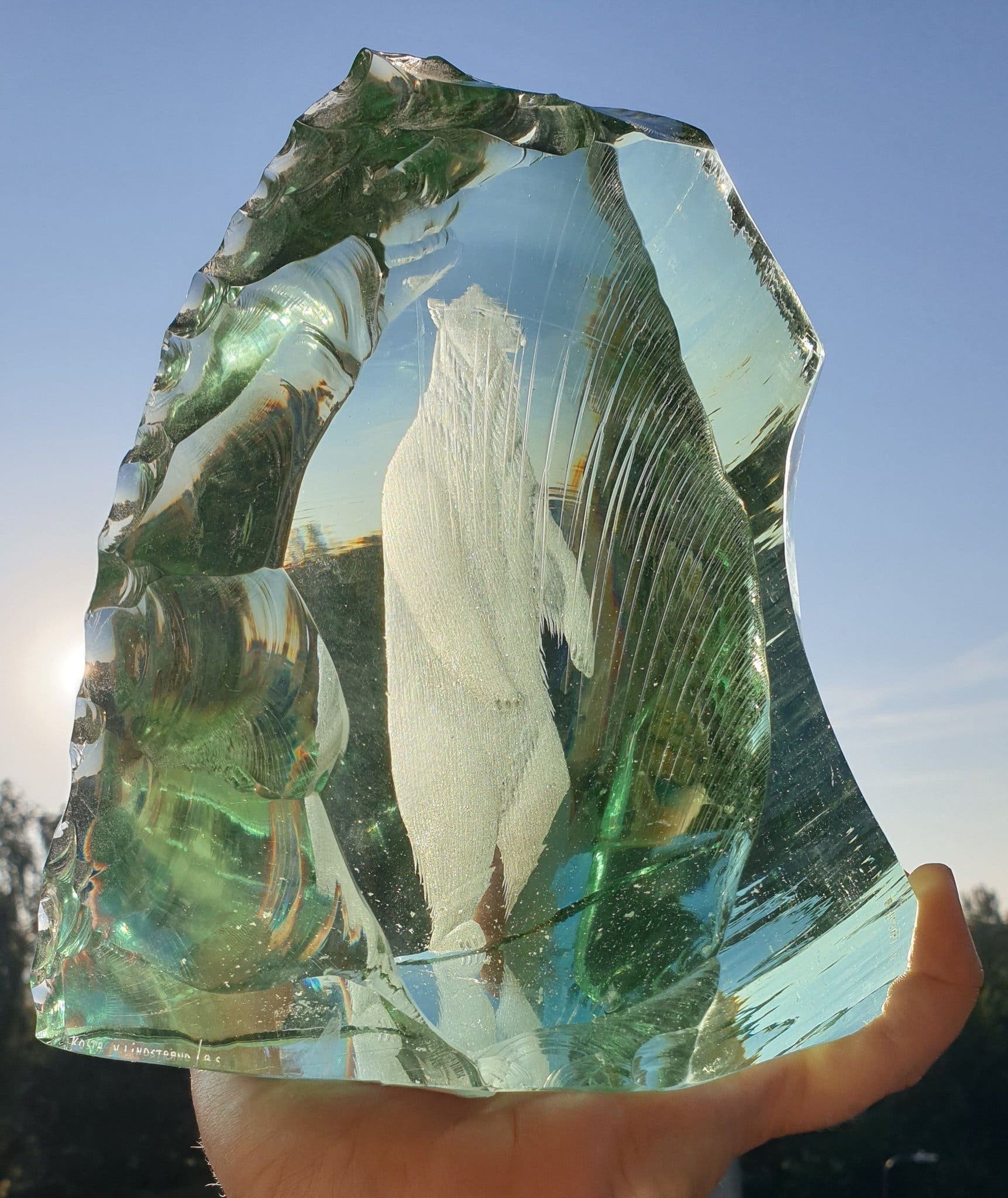 Se produkter som liknar Stor art Glass Vicke Lindströ.. på Tradera ...