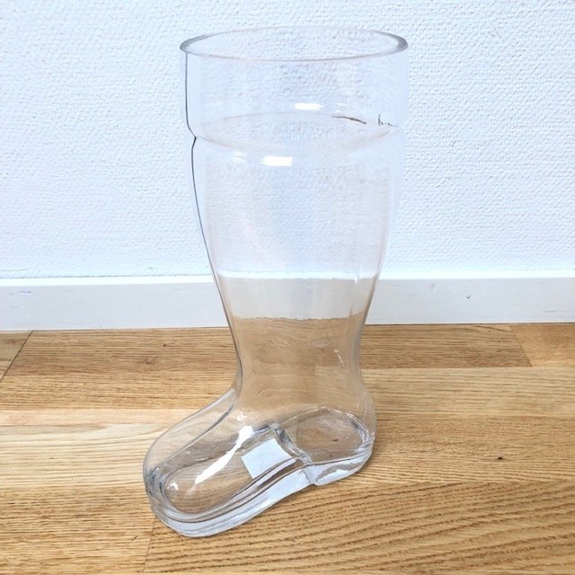 Vintage funky glass boot vase 30.5cm tall | Köp på Tradera (617024527)