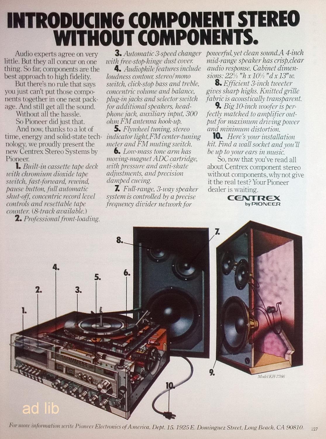 PIONEER - PIONEER CENTREX STEREO SYSTEMS, HI-FI.. | Köp på Tradera ...