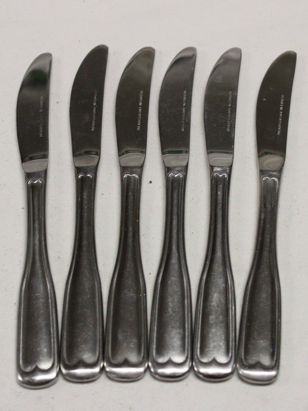 6 Dessert Kniv Knivar 17 cm i Rostfritt Hermeli.. | Köp på Tradera ...