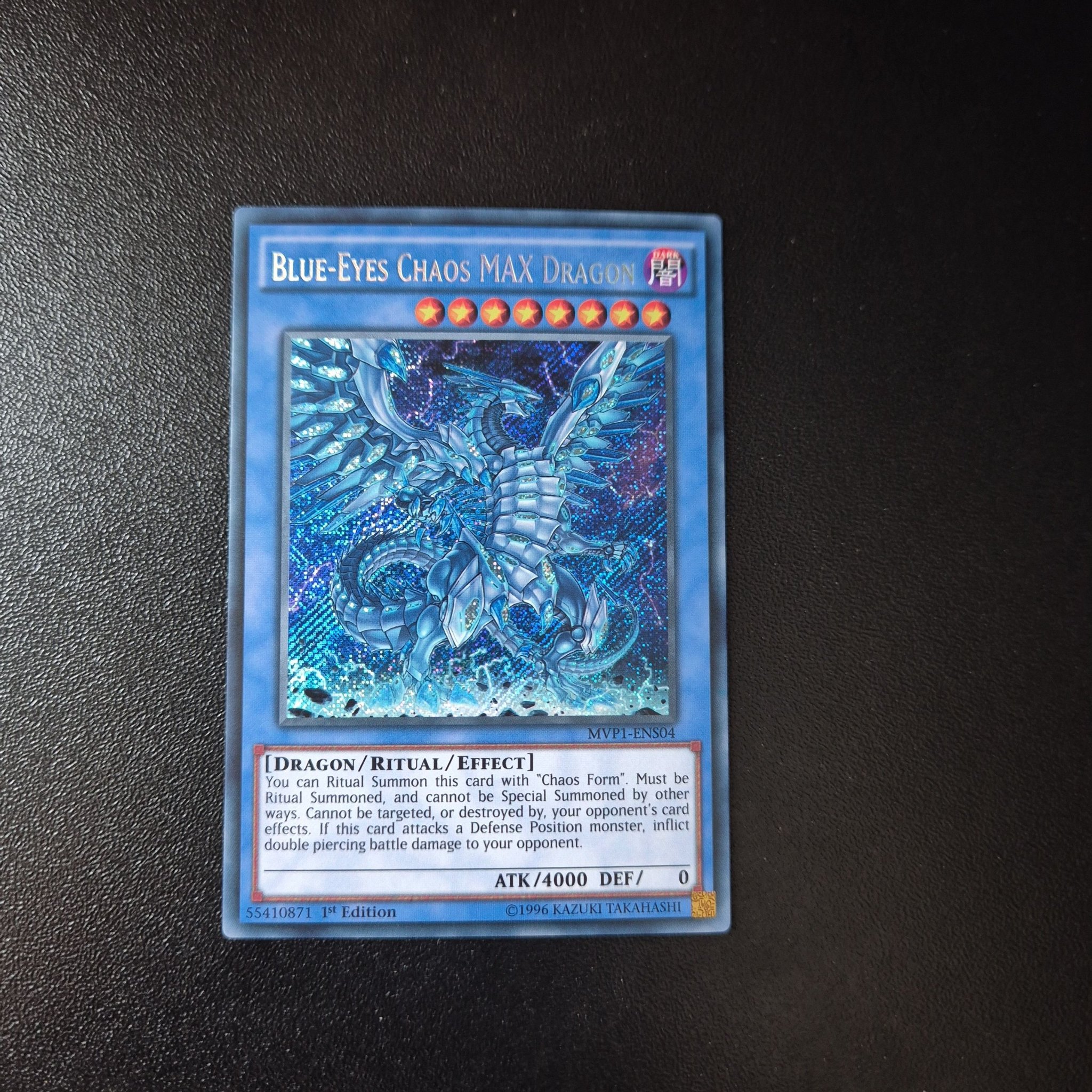 Yu-Gi-Oh Blue-Eyes Chaos MAX Dragon MVP1-ENS04 .. | Köp på Tradera ...
