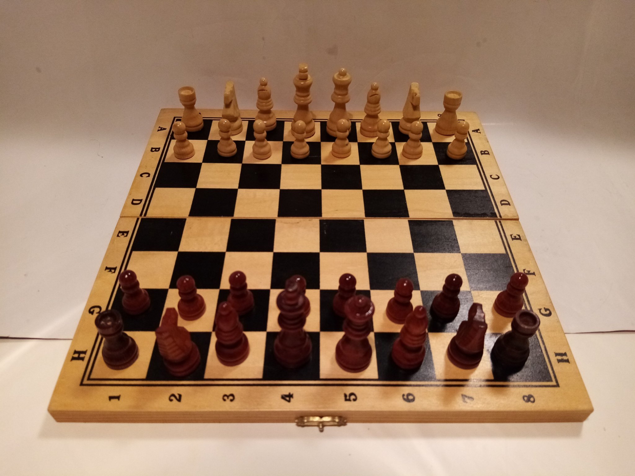 Schack schackspel Schackbräde i trä (451235384) ᐈ Köp på Tradera
