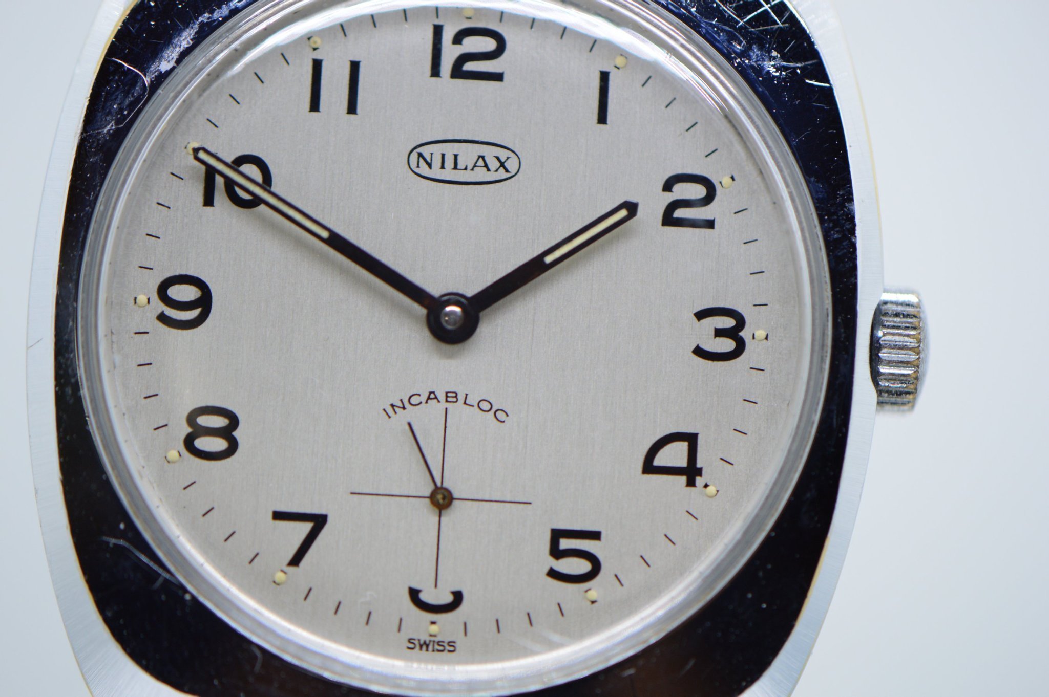 Vintage NILAX klocka, MEKANISK. 36mm | Köp på Tradera (582916487)