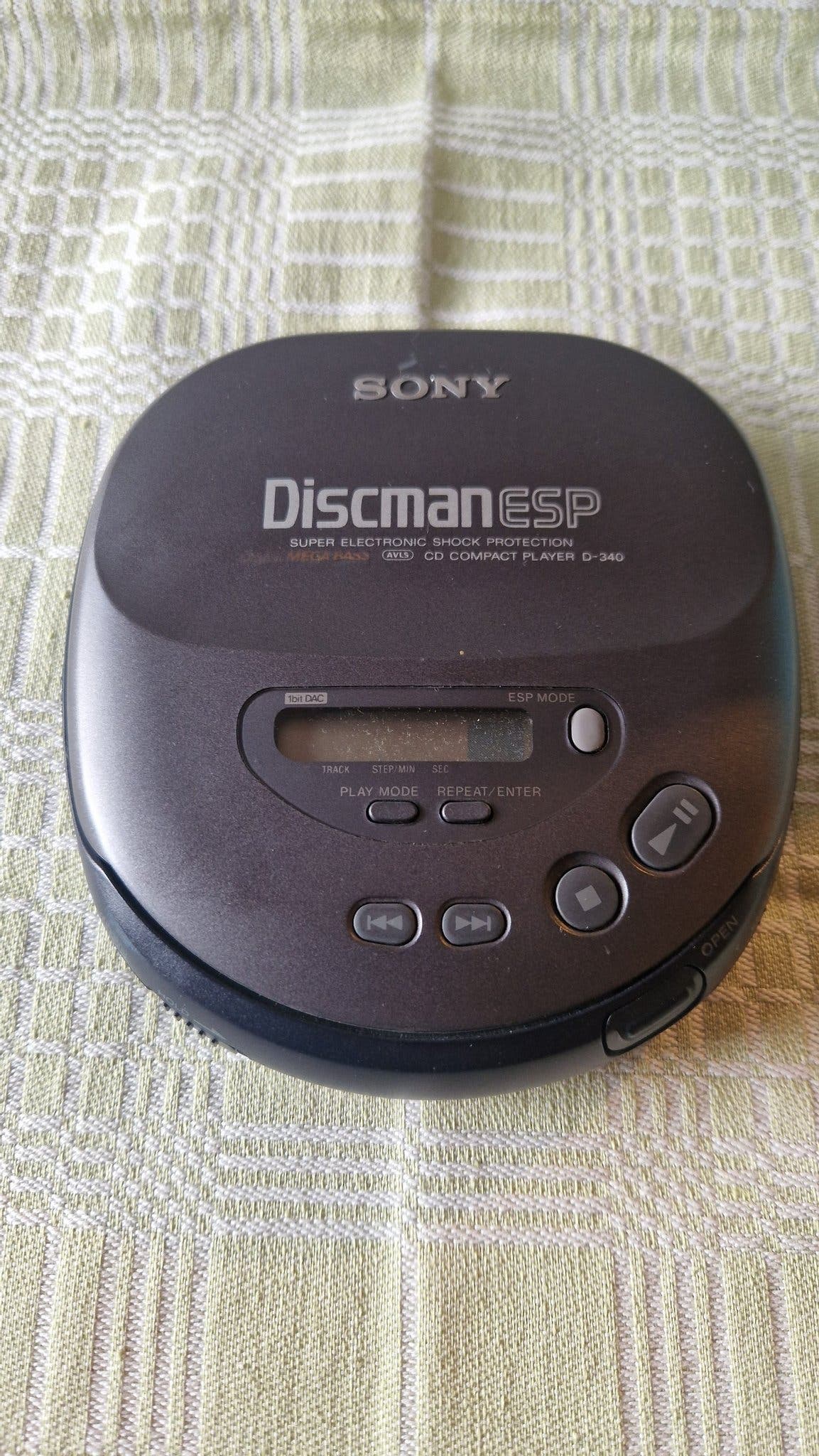Sony Discman ESP D-340 CD-spelare | Köp på Tradera (736397873)