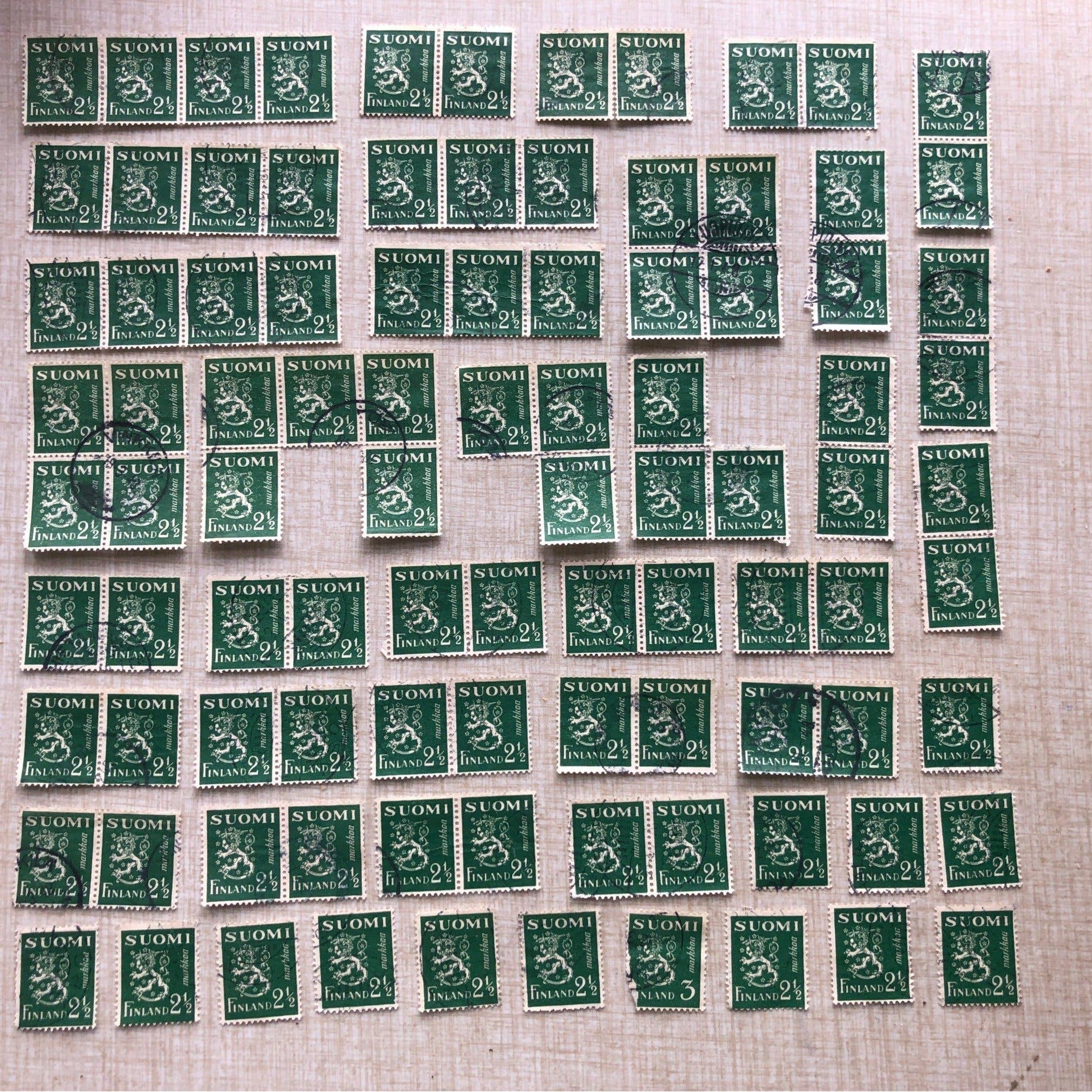 Frimärken Finland 2½ mark | Köp på Tradera (721197643)