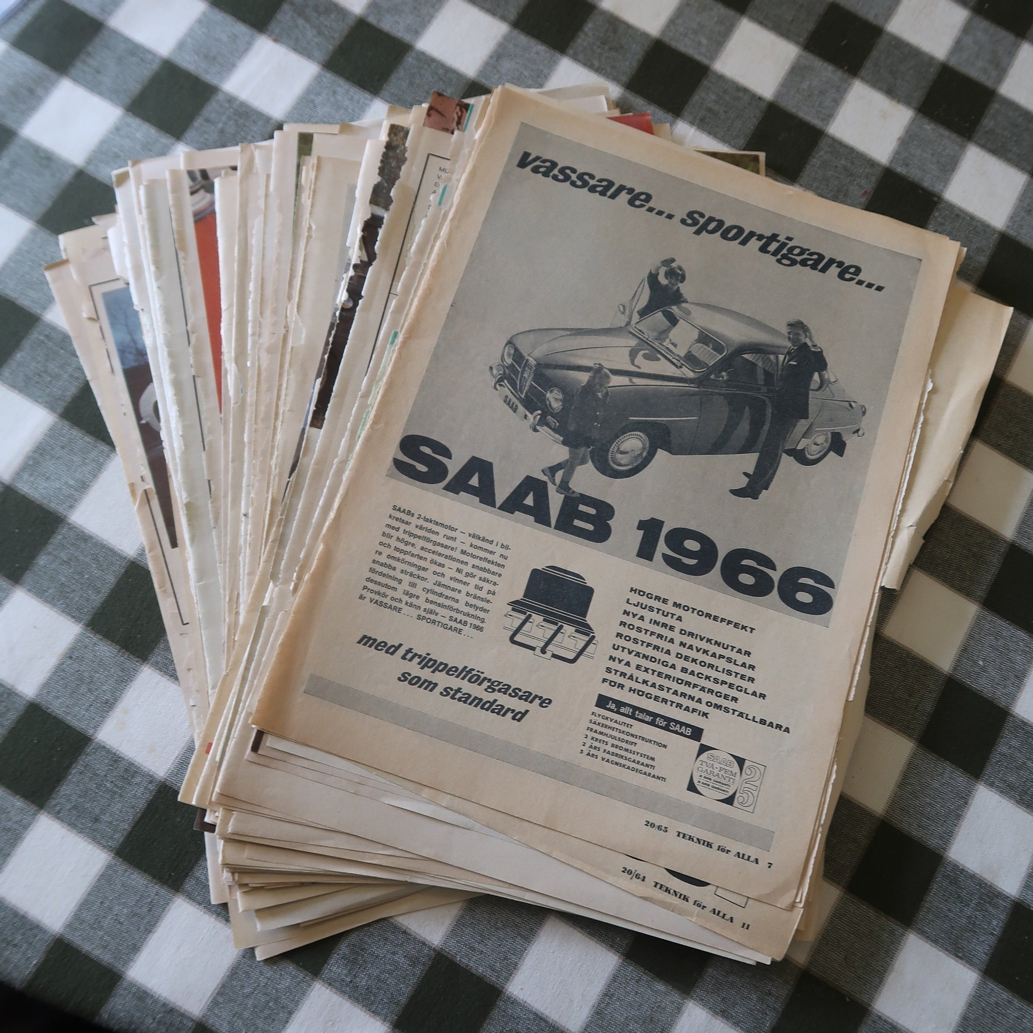 Bilar Motor Parti med annonser tester. Nostalgi.. | Köp på Tradera ...