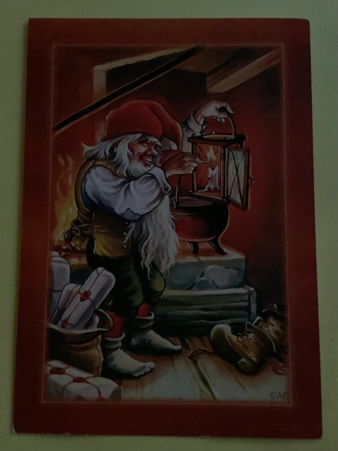 Julkort Tomte LC Lars Carlsson | Köp på Tradera (607646110)