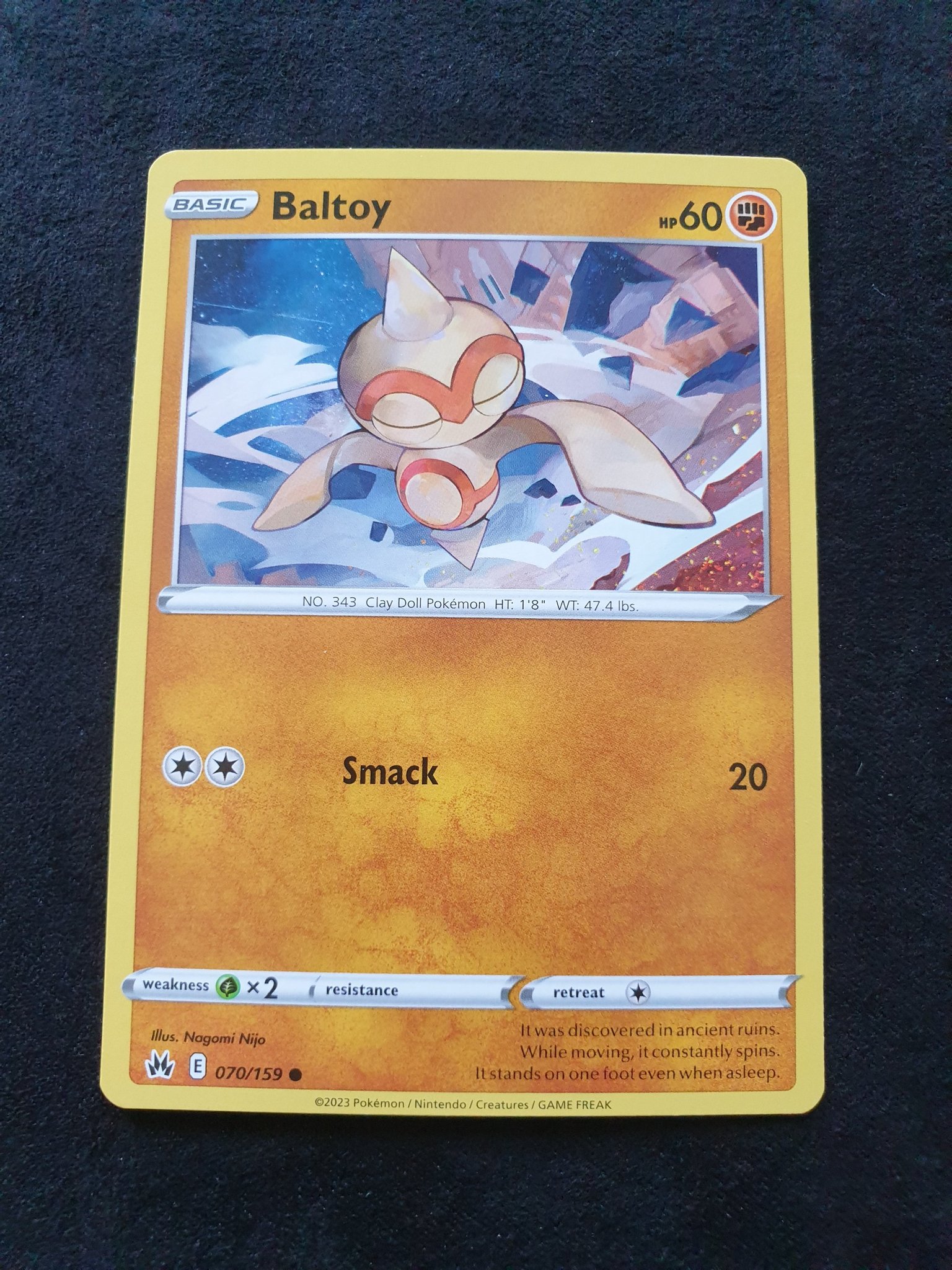 Baltoy 70 Crown Zenith - Pokémonkort | Köp på Tradera (695699253)