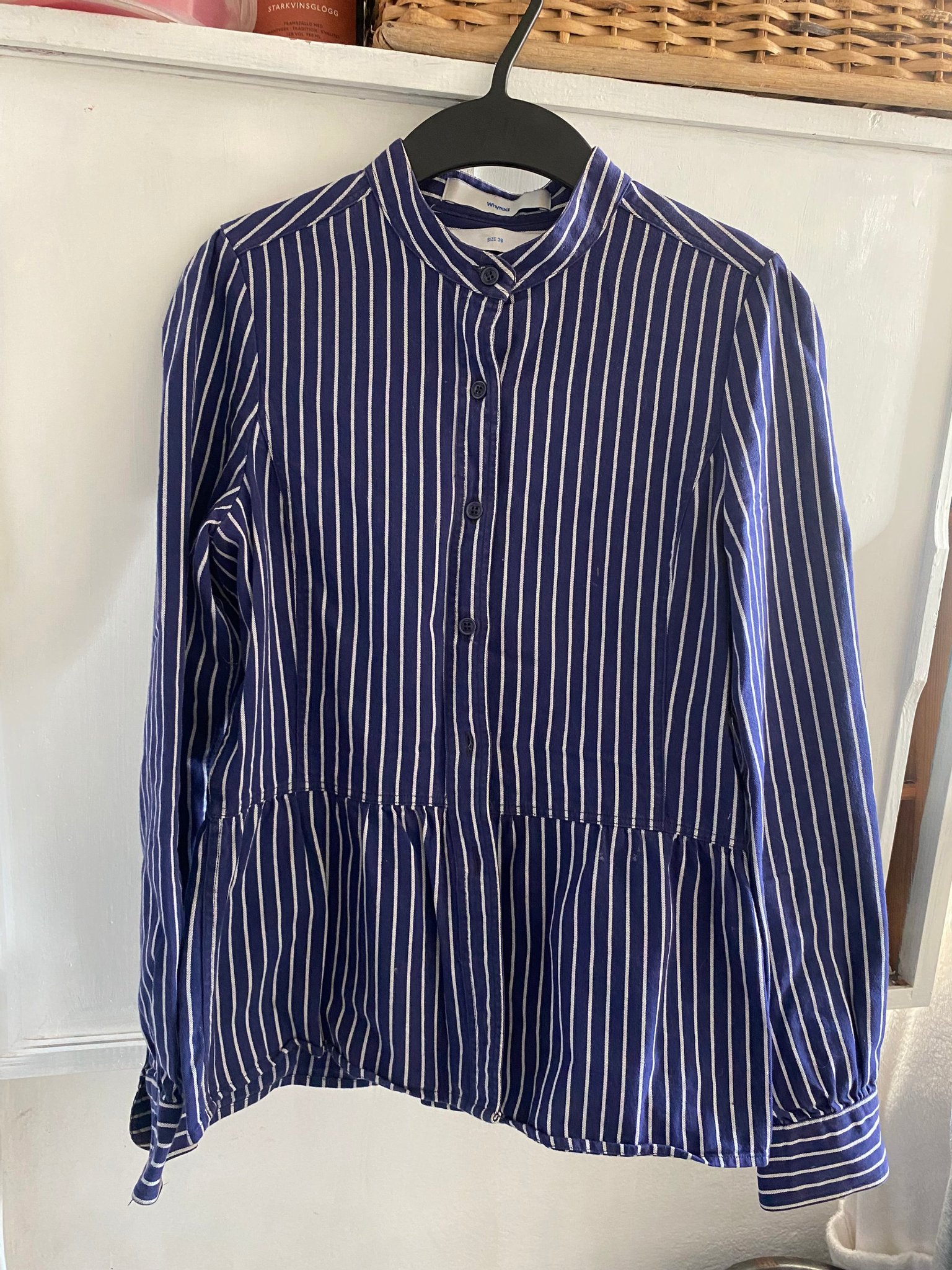 Whyred blå blus, storlek 36 | Köp på Tradera (708076424)