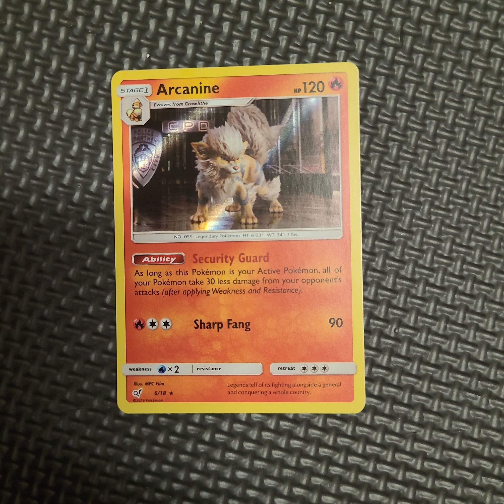 Arcanine 6/18 Holo Rare | Köp på Tradera (708211740)
