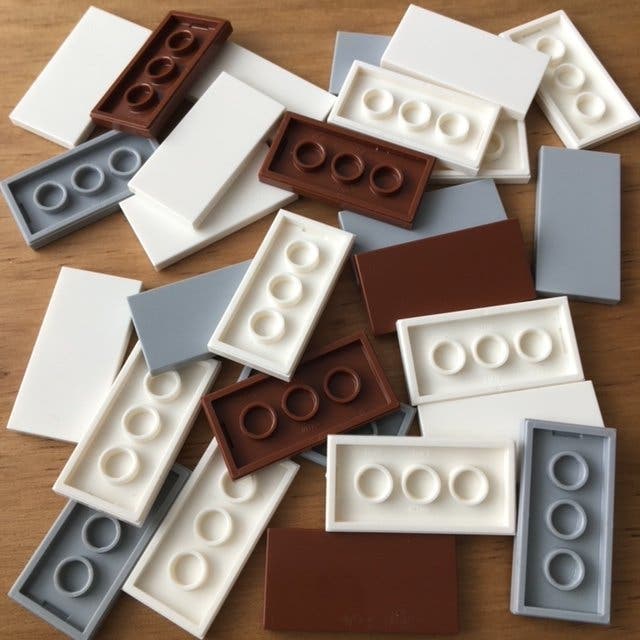 Lego 2x4 slät platta olika färger 28st | Köp på Tradera (652595222)