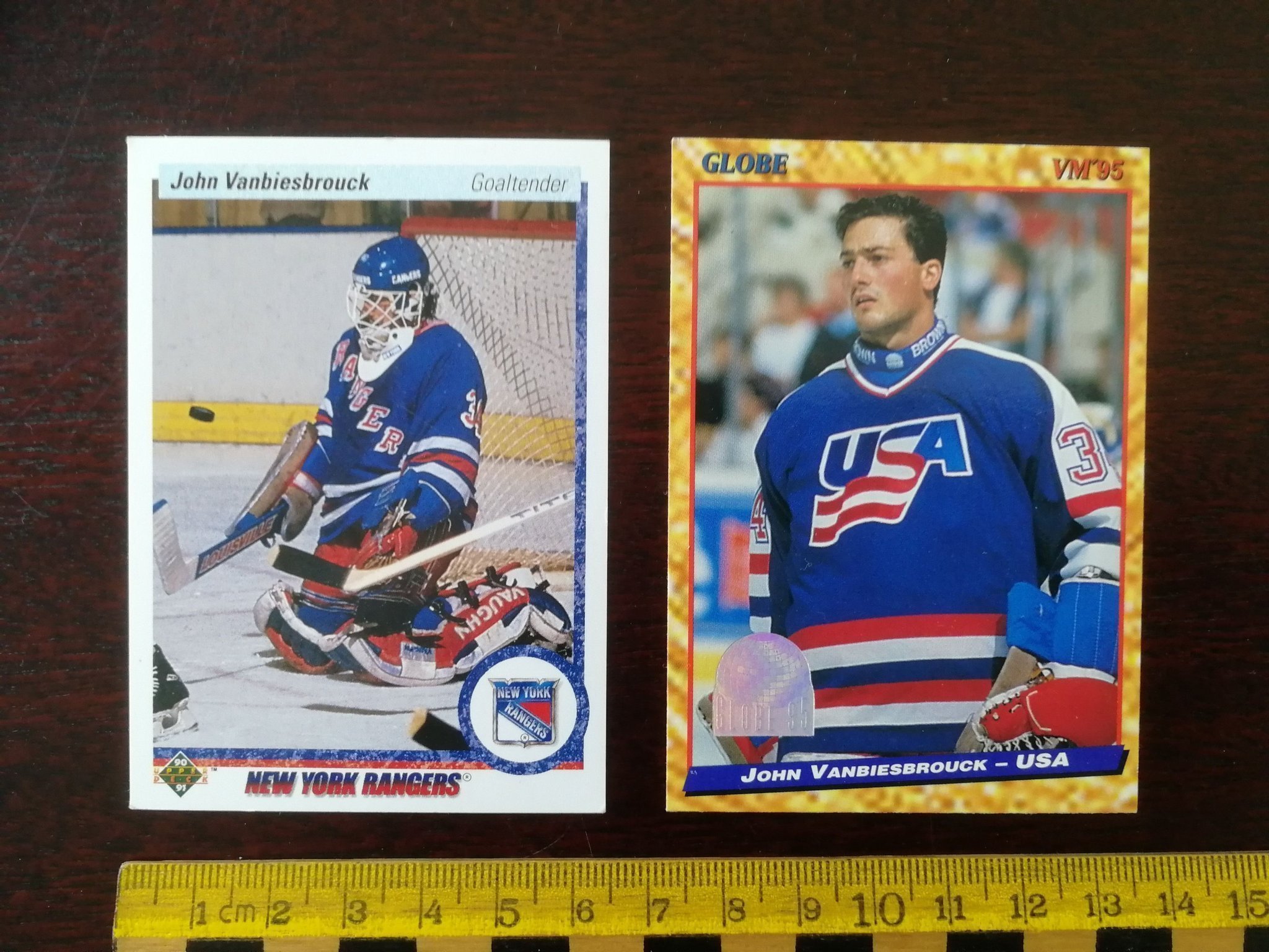 John Vanbiesbrouck USA New york rangers. Kort f.. | Köp på Tradera ...