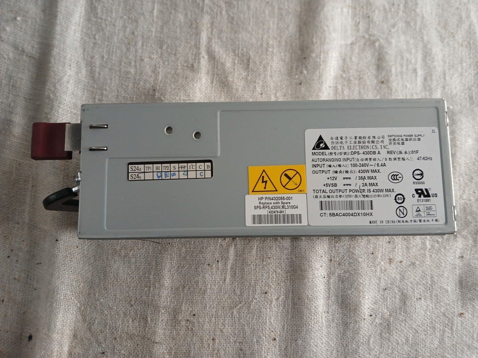 Delta/HP DPS-430DB A 430W server strømforsyning.. | Köp på Tradera ...