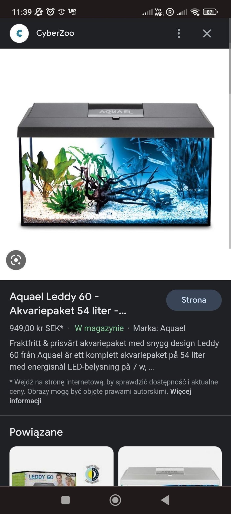 Akvarium 60 liters | Köp på Tradera (596540162)