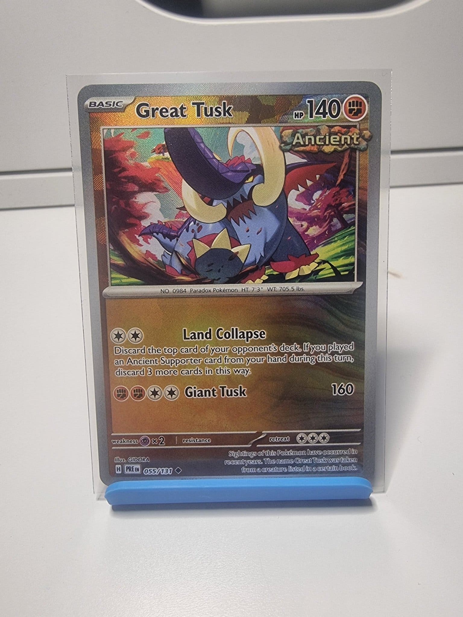 Pokémon kort. Great Tusk 055/131 pokeball rever.. | Köp på Tradera ...