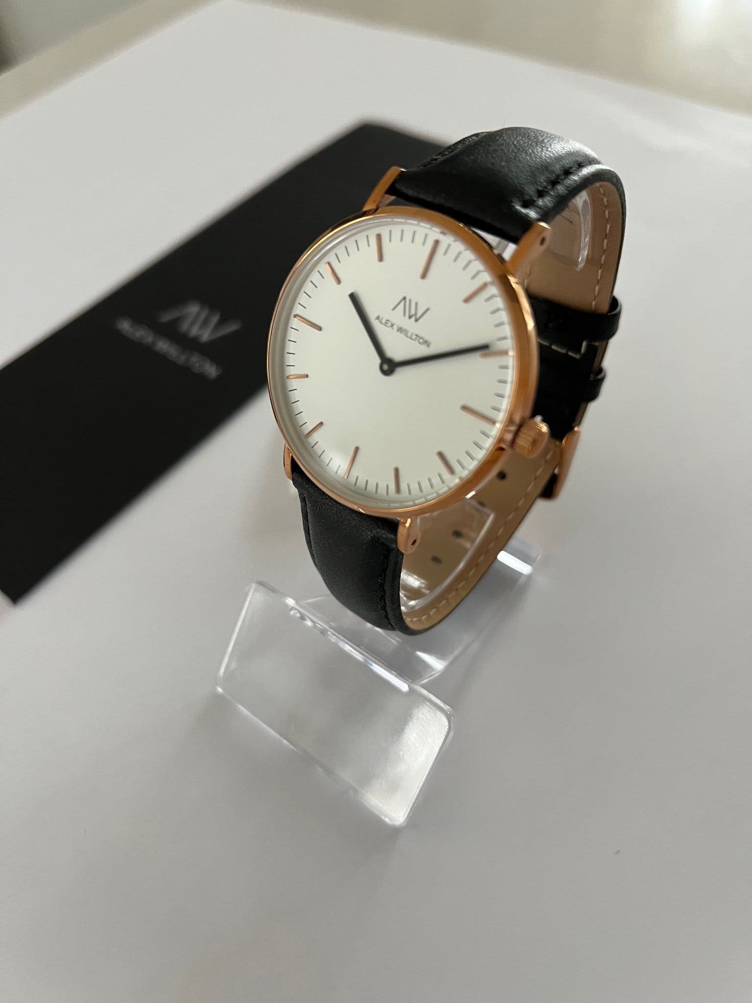 ALEX WILLTON WATCH London 36 mm Roseguld med Sv.. | Köp på Tradera ...