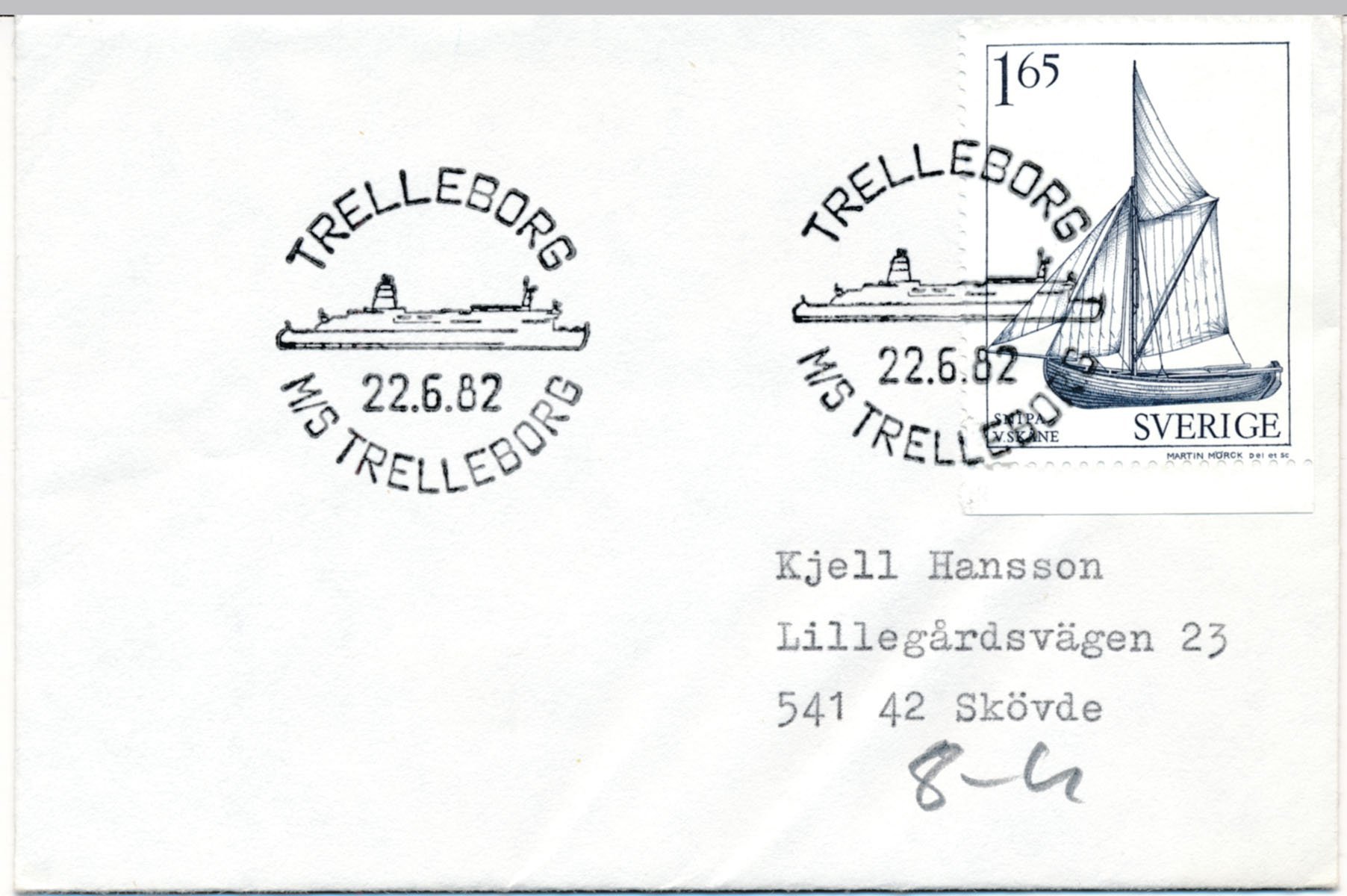 Minnespoststämpel Trelleborg M/S Trelleborg 1982 | Köp på Tradera ...