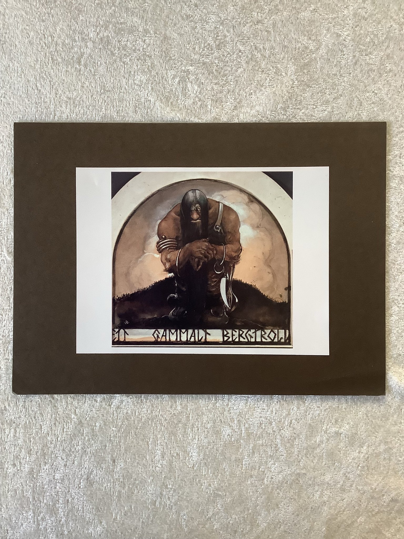 John Bauer plansch ”Ett gammalt bergtroll” | Köp på Tradera (712358317)