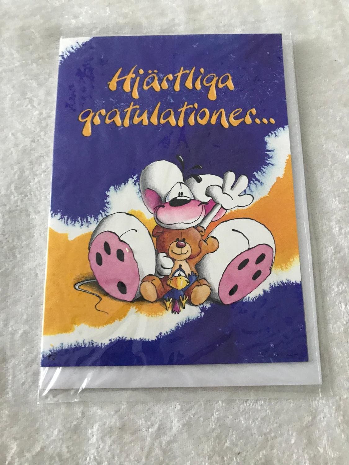 Roliga och färgglada Hälsningar Kort med Texter.. | Köp på Tradera ...