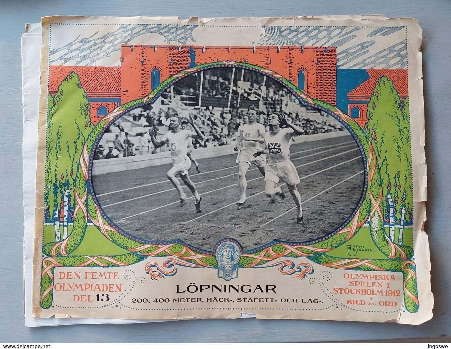OS I Stockholm 1912 Löpningar (#13) omslag löst.. | Köp på Tradera ...