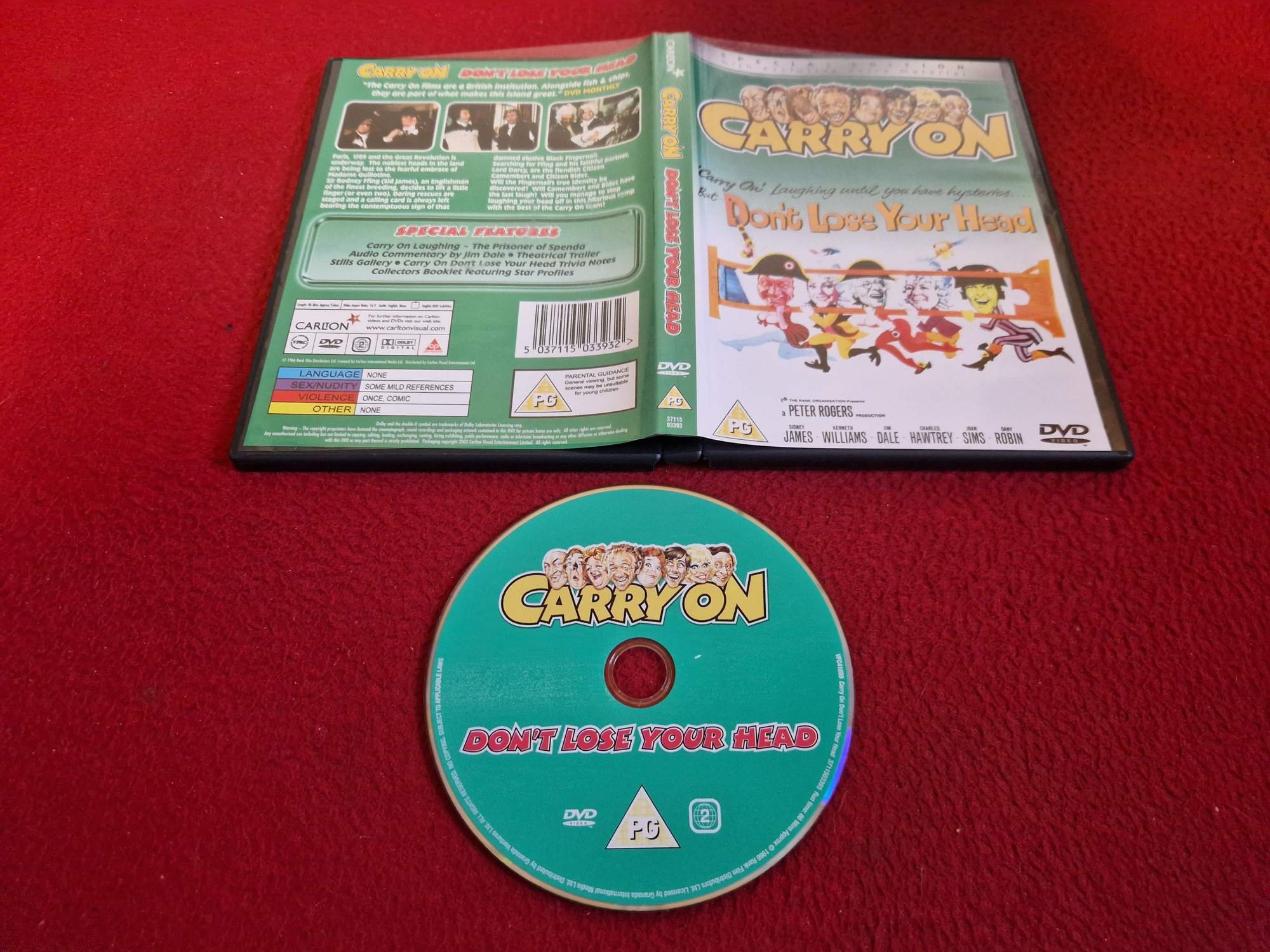 CARRY ON DON'T LOSE YOUR HEAD DVD | Köp från game-world på Tradera ...