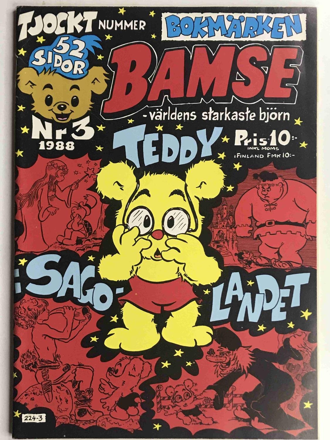 Bamse - 1988:3 FN-VF med bokmärken | Köp på Tradera (619141918)