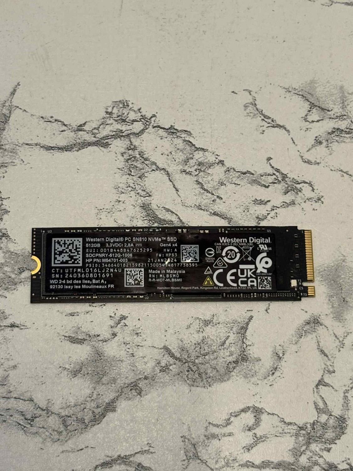 WD PC SN810 512GB SSD M2 2280 NV.. | Köp från LaService på Tradera ...