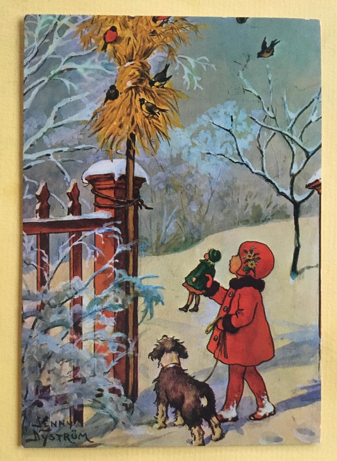 Julkort Barn Hund JENNY NYSTRÖM | Köp på Tradera (569305977)