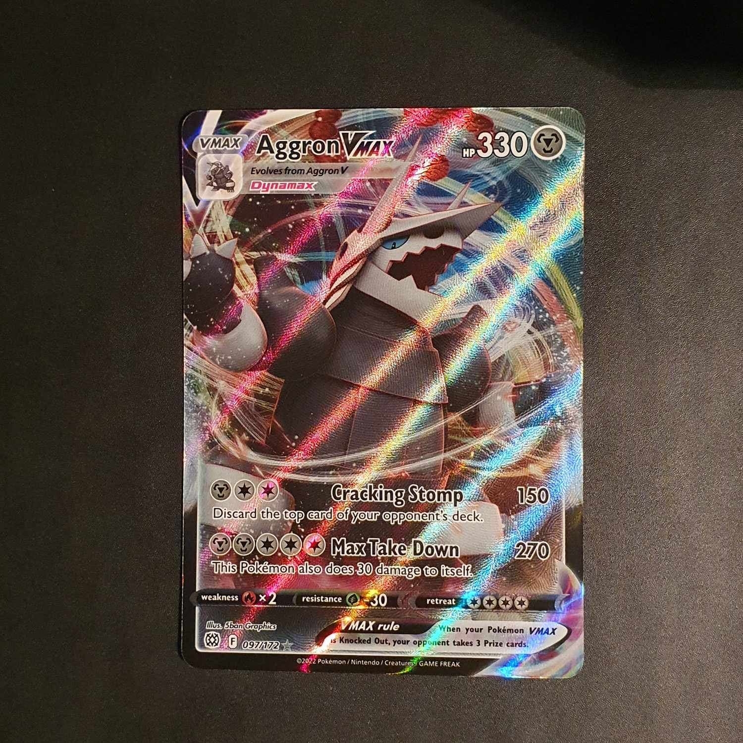 Se produkter som liknar Pokemon Aggron Vmax 097/172 B.. på Tradera ...