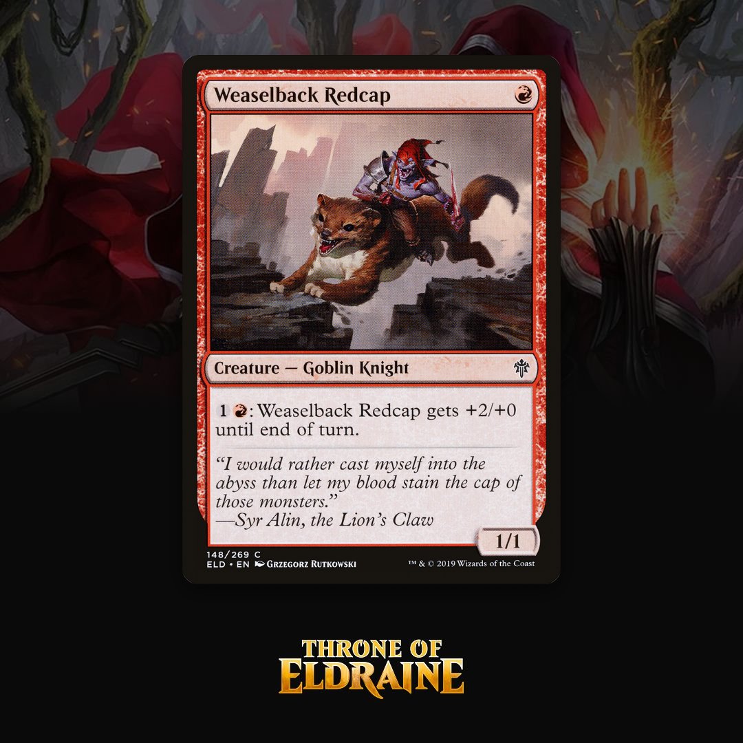 Weaselback Redcap | #148 (ELD) | Red | Creature.. | Köp på Tradera (706005818)