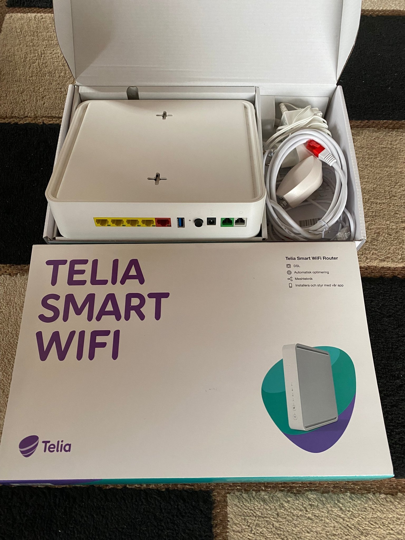Telia X2 Smart Wifi Router (Technicolor) upp to 1734 Mbit/s mycket fint ...
