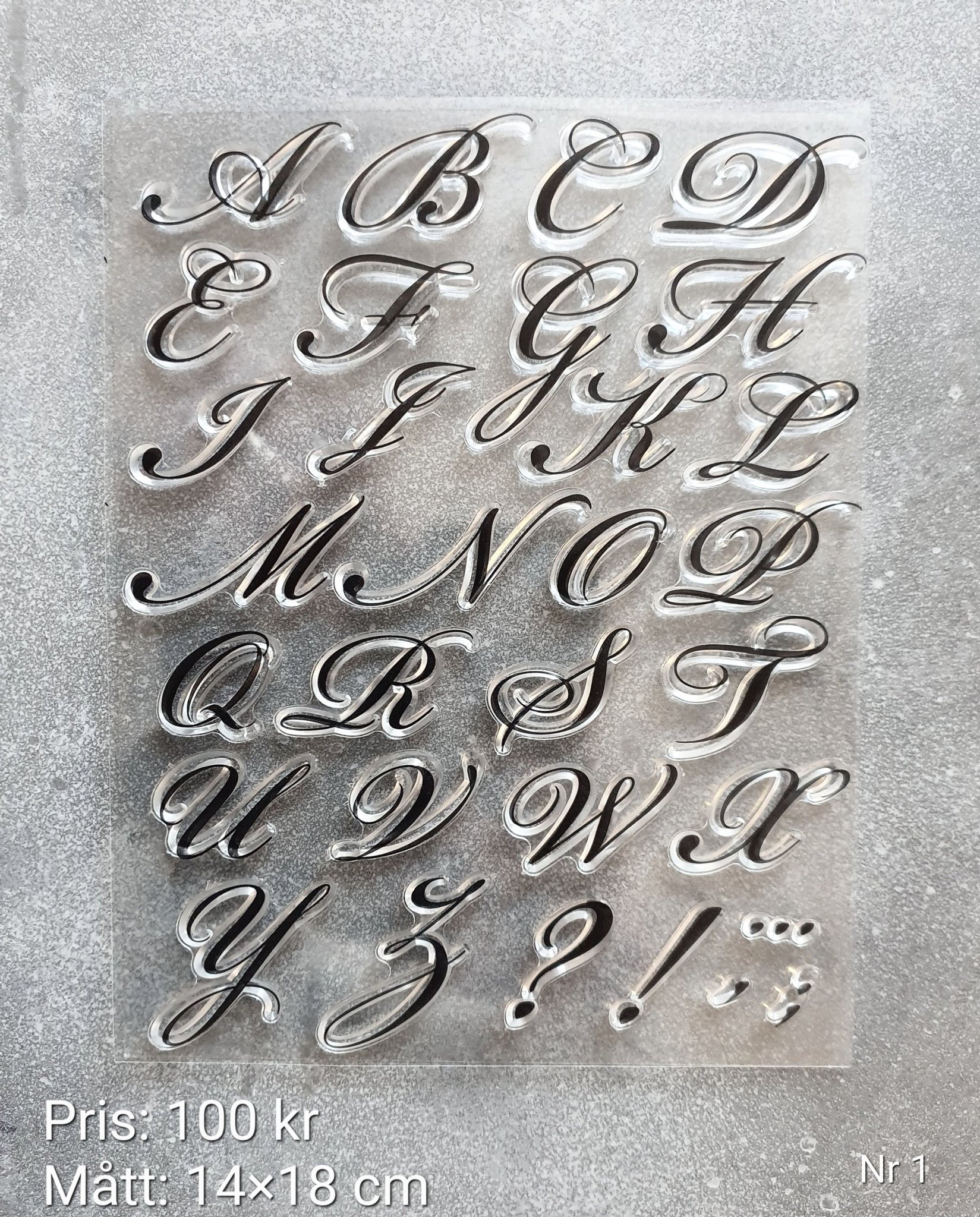 Se produkter som liknar STÄMPLAR i silikon! BOKSTÄVER.. på Tradera ...