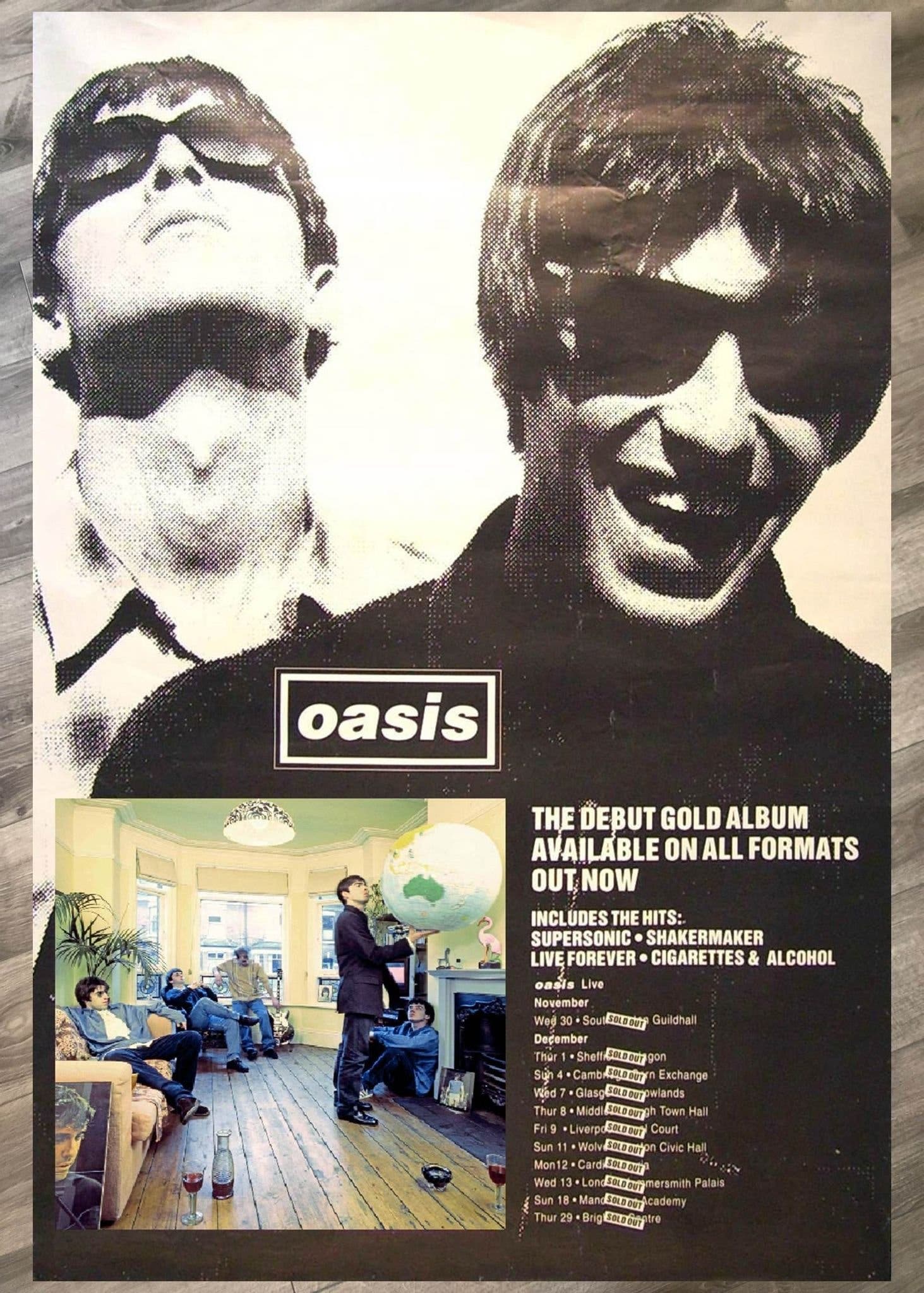 OASIS UK TOUR POSTER 1994 PHOTO.. | Köp från Djupegatan på Tradera ...