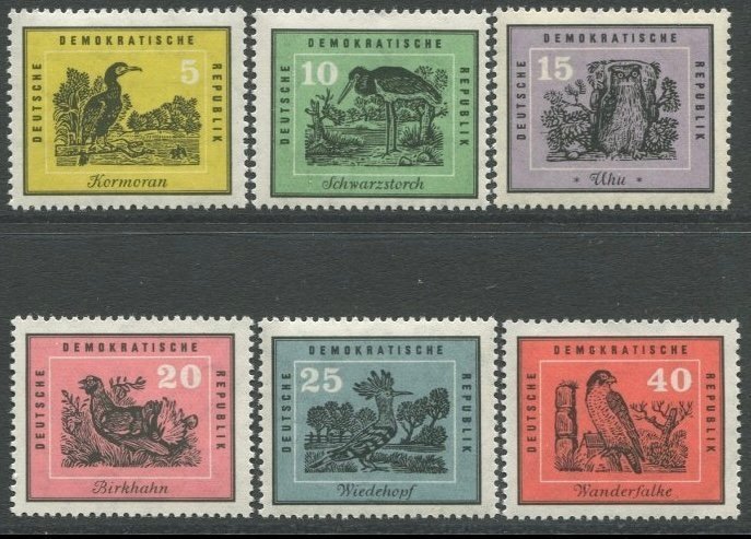 DDR 1959 Inhemska fåglar Kv 85:- Kpl Serie Post.. | Köp på Tradera ...
