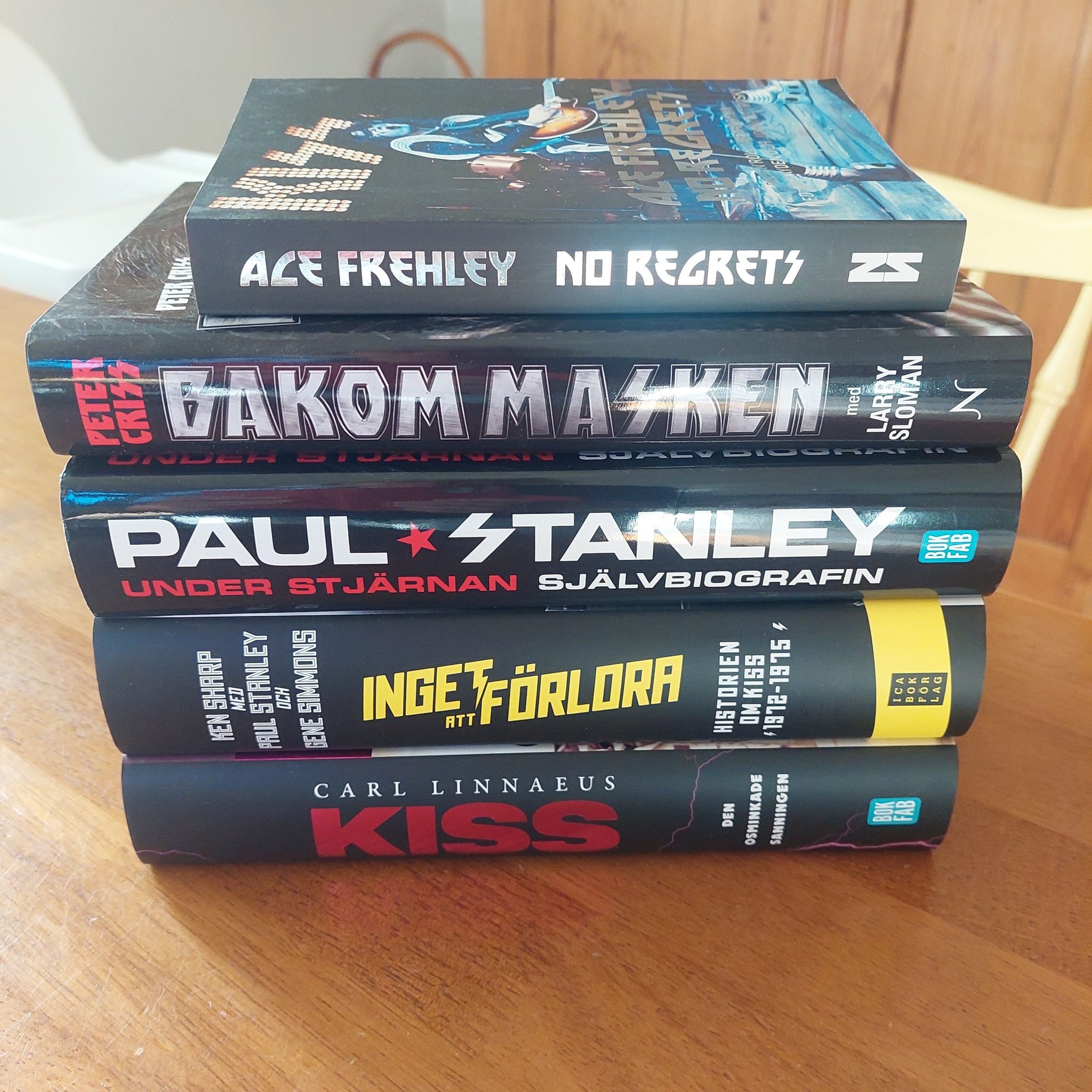 Bokpaket om rockbandet KISS ~ bla Ace Frehley m.. | Köp på Tradera ...