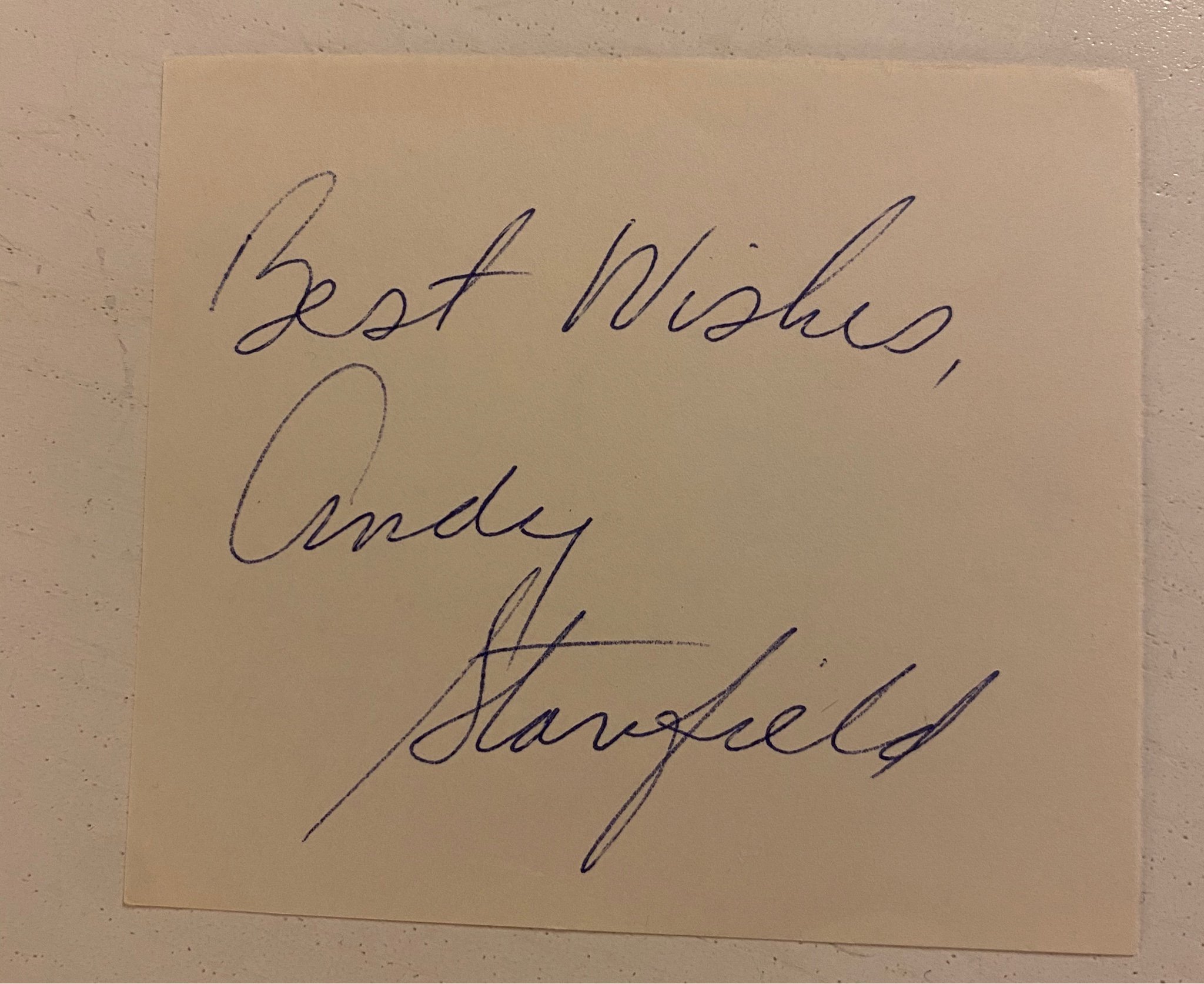 OS-medaljör Andy Stanfield, autograf! (419292710) ᐈ Köp på Tradera