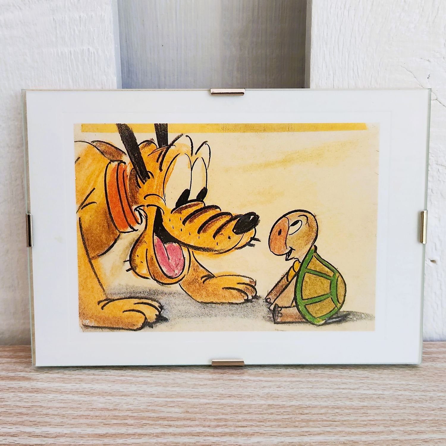 Disney Pluto Turtle Illustration 15x10.5 cm Vin.. | Köp på Tradera ...