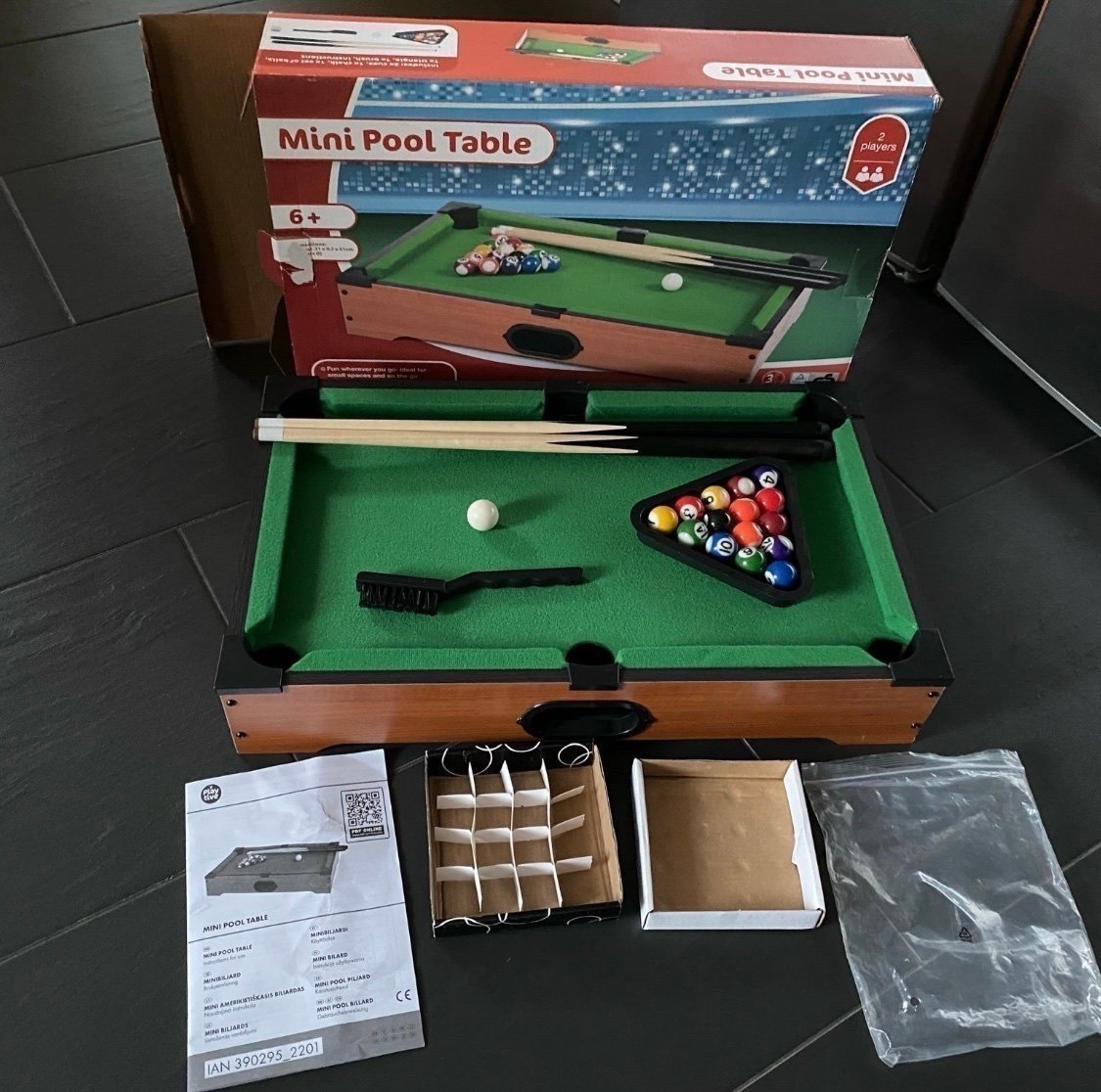 Mini biljard 31cm x 51cm x 9,2cm | Köp på Tradera (694548129)