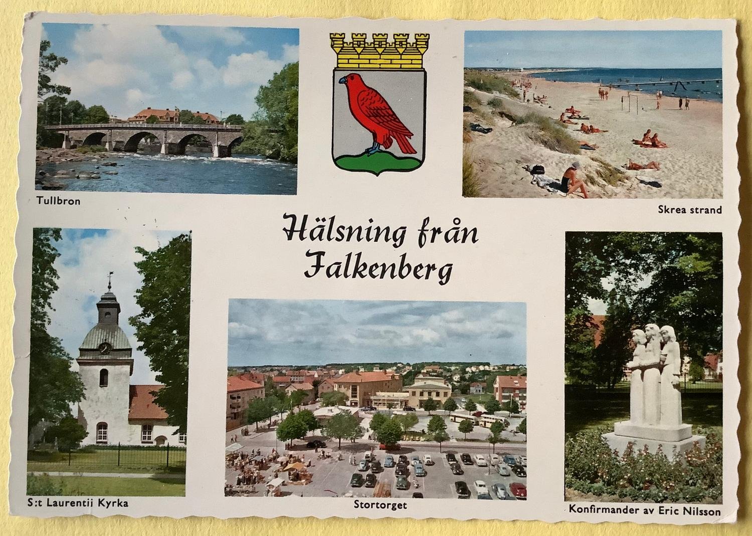 Kort Hälsning Falkenberg stämpel FALKENBERG 1962 | Köp på Tradera ...