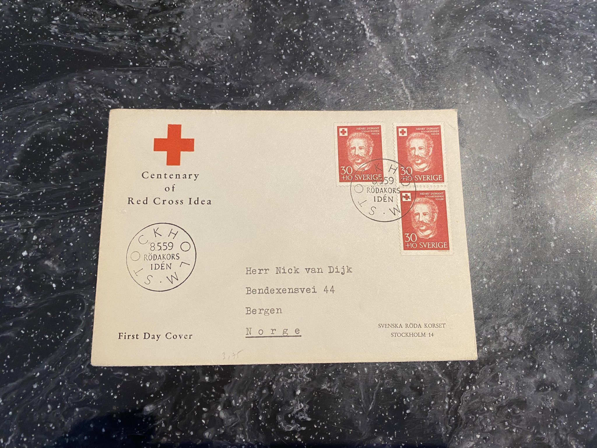 Se produkter som liknar FDC Sverige Vinjett 1959 Röda.. på Tradera ...