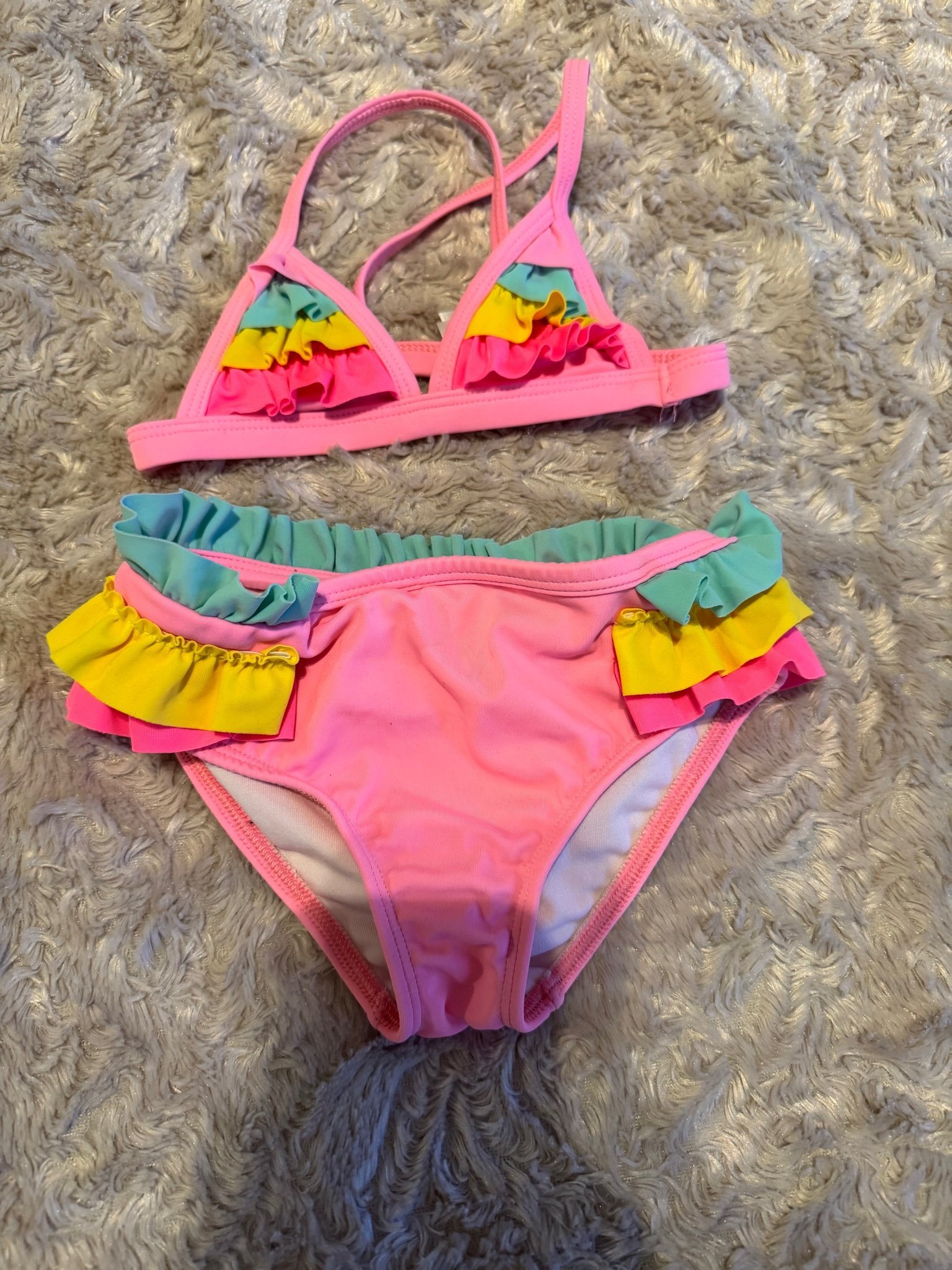 Rosa, turkos, gul bikini stl 98/104 | Köp på Tradera (690953593)